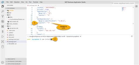 How To Create CAP Application Using SAP Business Application Studio