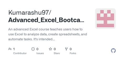 Advancedexcelbootcampbook3xlsx At Main · Kumarashu97advancedexcelbootcamp · Github