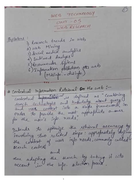 Webtech Unit5 Notes Pdf