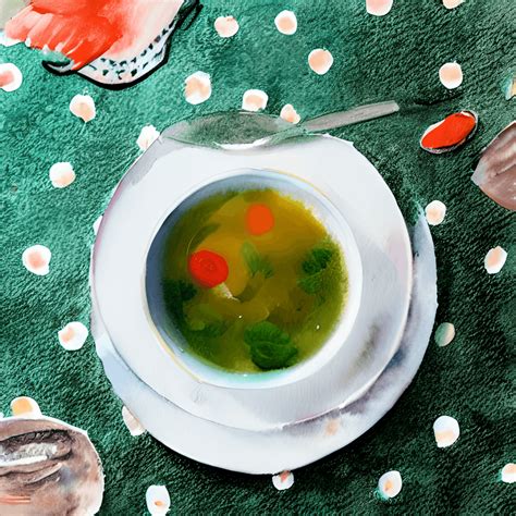 Homemade Chicken Soup Watercolor Graphic Creative Fabrica
