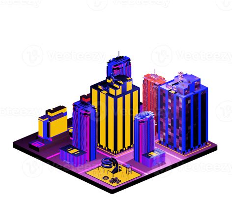 Retro Isometric Building 12062893 Png