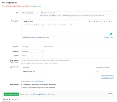 Gitlab Merge Request 기능이란