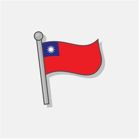 Premium Vector Illustration Of Taiwan Flag Template