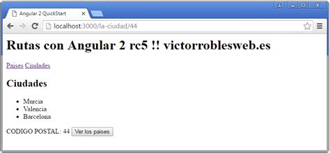 Routing En Angular 2 Nuevo Router Rc5 Victor Robles Victor Robles