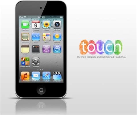 Apple Ipod Touch 4g Psd Psd Uidownload