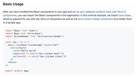 Basic Usage Example Format Rendering Improperly · Issue 215 · Cerner
