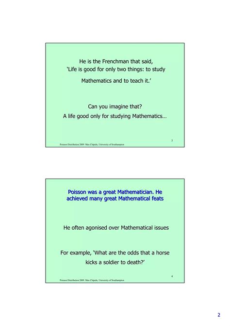 The Poisson Distribution Pdf Physics Science