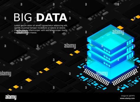 Artificial Intelligence Micro Chip Illustration Quantum Computing Pc Mainboard Illustration
