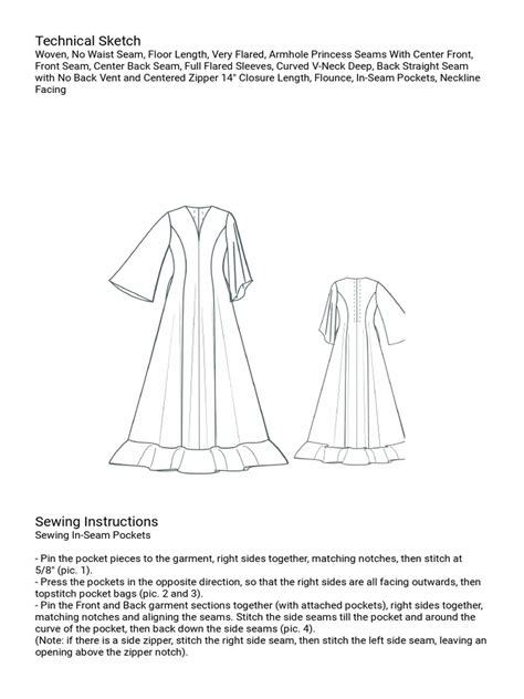 Sewing Instructions Pdf Seam Sewing Sewing