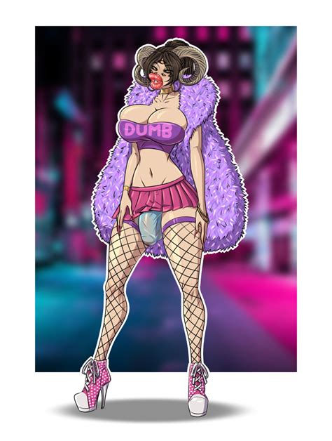 Rule 34 Bimbo Bimbo Lips Demon Demon Girl Demon Horns Futanari High
