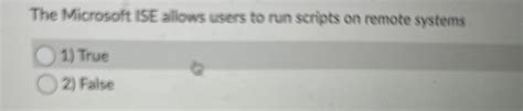 solved the microsoft ise allows users to run scripts on