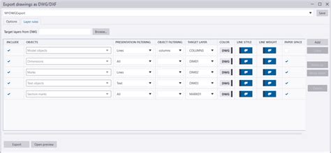 Export A Drawing In D DWG Or DXF Format Tekla User Assistance