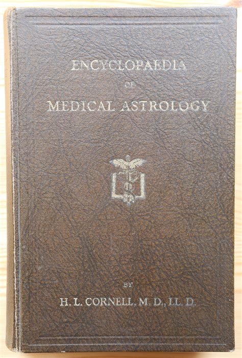 Howard Leslie Cornell Encyclopaedia Of Medical Astrology 1933 Signed