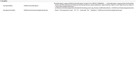 Issue With Excel Application Scope Activity Help Uipath Community Forum