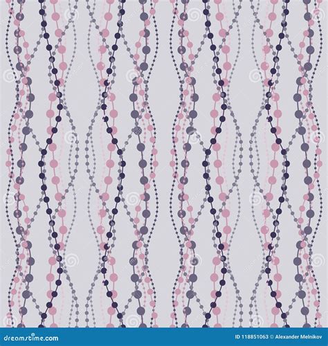Seamless Repeating Background Simulating Beads On Threads Stock Vector Illustration Of Repeat
