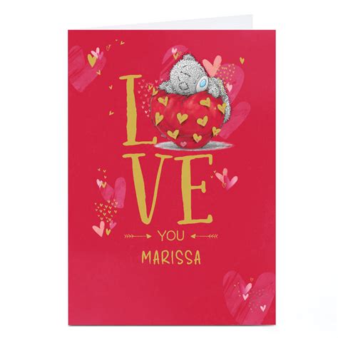Buy Personalised Tatty Teddy Valentines Day Card Love You Cuddles