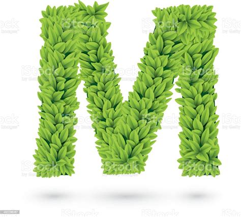 알파벳 M 녹색 잎 Shadow 0명에 대한 스톡 벡터 아트 및 기타 이미지 0명 Friendly Match 경기 스포츠 Istock