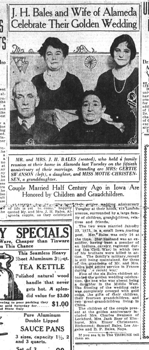 Emmeline Isabelle Emma Chance Bales Find A Grave Memorial