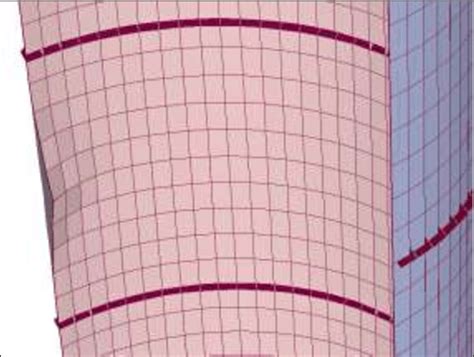 View Of A Weld Induced Imperfection Implemented Into The Model Download Scientific Diagram