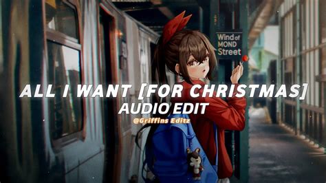 Zoe Wees All I Want For Christmas Edit Audio Youtube