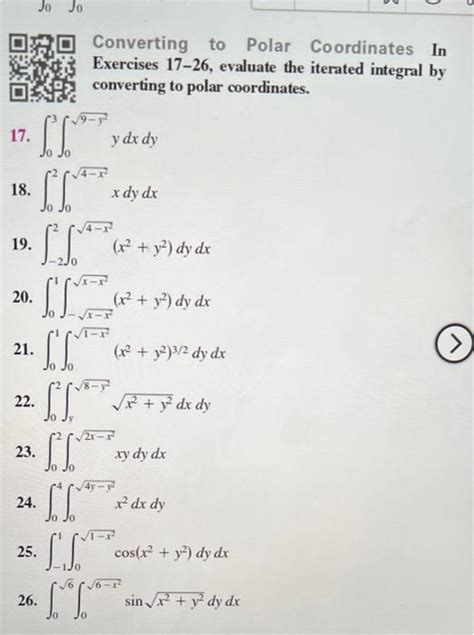 solved jo jo converting to polar coordinates in exercises