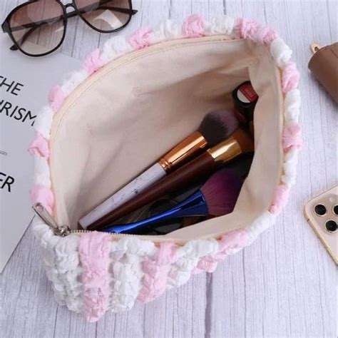 Pink Small Makeup Bag Travel Cosmetic Bag 25 X 20 X 5cm At Rs 149