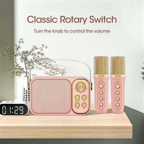 ลำโพงบลูทูธ ไมโครโฟนไร้สาย ไมค์1ตัว ชาร์จไฟ จัดปาร์ตี้ปีใหม่ Blutooth