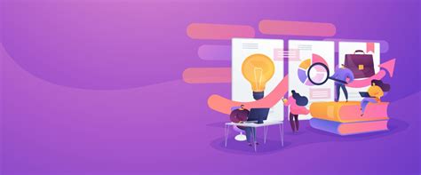 Workflow Processes Concept Banner Header Vector Image