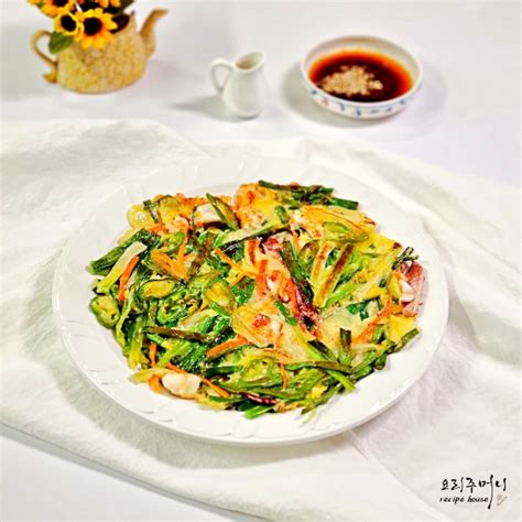 파전 쪽파전 만들기 새우 오징어 넣은 해물파전 만드는법 파전 소스 레시피 네이버 블로그