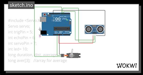 Tacho de basura automático Wokwi ESP32 STM32 Arduino Simulator