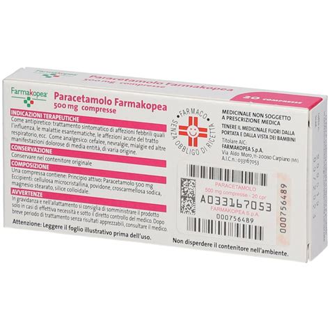 Farmakopea® Paracetamolo 20 Pz Redcare