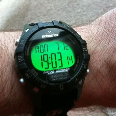 Fs Timex Expedition Trail Watch Compass Indiglo 100 M Wr