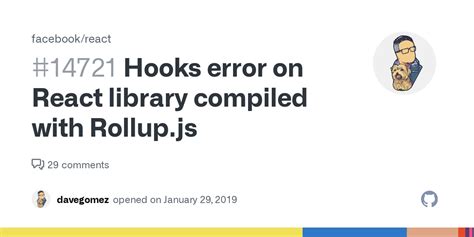 Hooks Error On React Library Compiled With Rollup Js Issue 14721