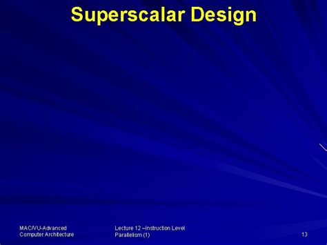 Cs Advanced Computer Architecture Lecture Instruction