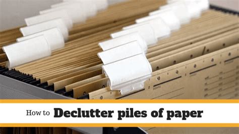 Declutter Piles Of Paperwork Our System For Tossing And Filing Blue And Hazel