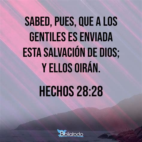 Hechos 28 28 Referencias Cruzadas de la Biblia Conexiones Versículo a