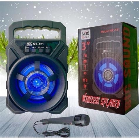Jual Speaker Bluetooth Mini Nixnox Nx Free Mic For Karaoke Shopee Indonesia
