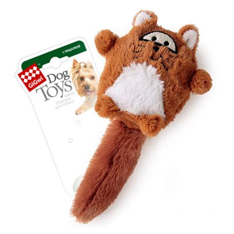 Игрушка для Собак Лиса с Большой Пищалкой GiGwi Plush, Плюш ...