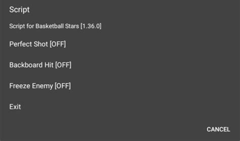 basketball stars perfect shot backboard hit freeze enemy lua