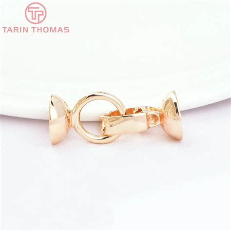 Латунные застежки для браслетов и ожерелий 12 х31 мм 2 шт Aliexpress