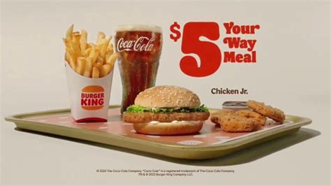 Burger King 5 Your Way Meal Tv Spot Eat Like A King Ispot