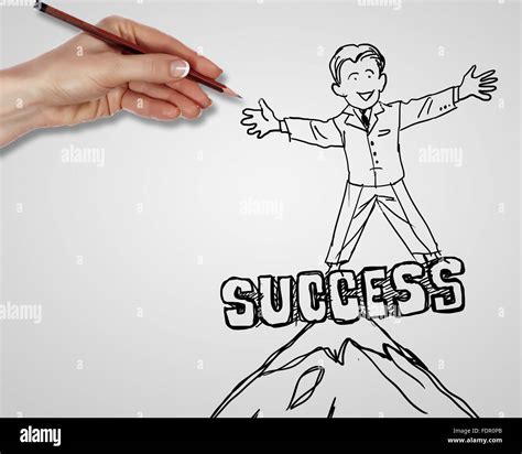 Success Idea Concept Background Business Solution Sketch Illustration Symbol Conceptual