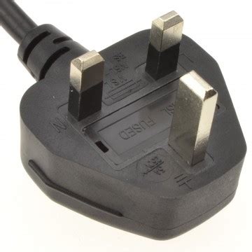 Power Cord UK Plug To IEC Cable PC Mains Lead C M