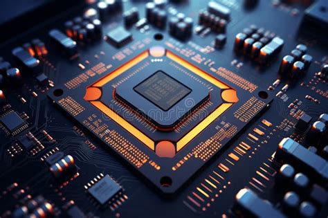 central computer processors cpu motherboard digital chip by