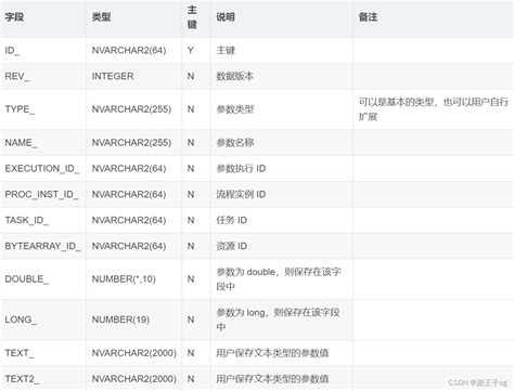 Springboot与flowable（4）：表结构springboot Flowable Act相关表 Csdn博客