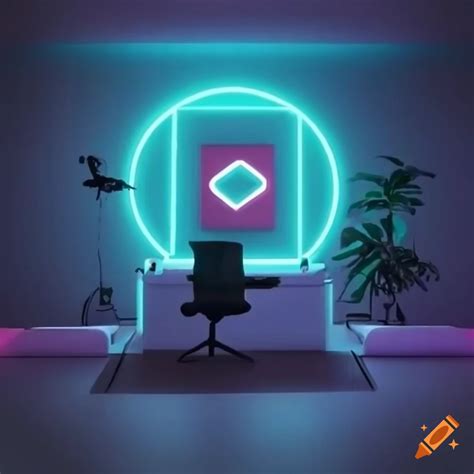 Youtube Studio Room With Subtle Neon Glow And Vk Maurya Official