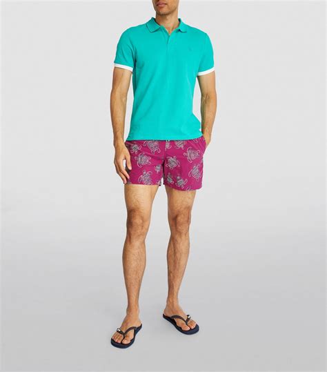 Mens Vilebrequin Purple Turtle Print Mistral Swim Shorts Harrods Uk