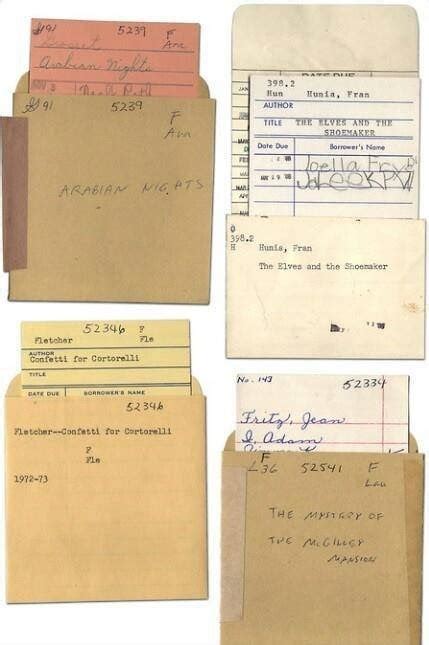 Along The Same Lines Of My Microfiche Readers Post Library Card