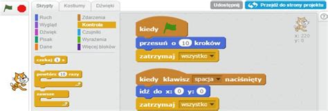 Scratch Krok Po Kroku PIERWSZY PROGRAM RUCH KOTKA