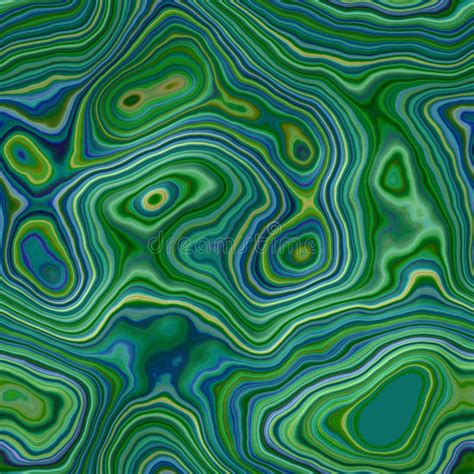 Green Blue Yellow Colored Marble Agate Seamless Pattern Texture